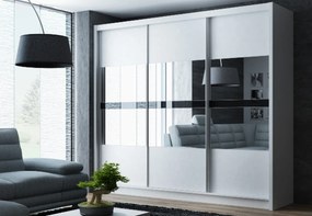 STO Šatní skříň BATUMI 250 cm, Bílá