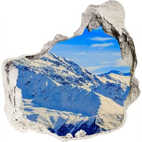 Wallmuralia Fototapeta díra na zeď Alpy zima 75x75 cm