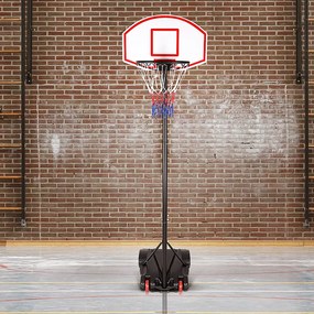 Deuba Basketbalový koš s kolečky - 179-209 cm