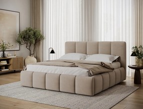 Postel Edvige + Dřevěný rám + plynový výtah + kontejner 160x200