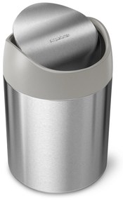 Simplehuman Mini odpadkový koš na stůl, 1,5 l, kartáčovaná nerez ocel, CW2084