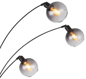 Globo 58228NBS - Stojací lampa SEYMOUR 5xE27/40W/230V kouřová