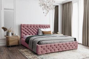 Postel MODEL 02 200x200 starorůžová - MAGIC VELVET 2257