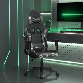 vidaXL Masážní herní židle umělá kůže [345445] Barva: Černá a maskáčová