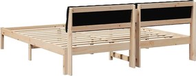 Rám postele Hnědo-černá 180 x 200 cm Masivní borovicové dřevo 3394345