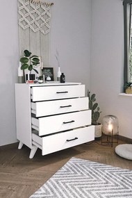 Casarredo - Komfort nábytek Komoda na nožkách 4S DINAMMO barva bílá