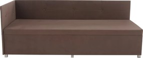 Válenda AURIA UNI 90x200 s úložným prostorem, hnědá Taupe Trinity 06 Kondela 0000395672