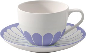 Villeroy&Boch Villeroy & Boch Fleur Bleu kávový šálek s podšálkem