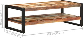 Konferenční stolek 120 x 60 x 40 cm masivní recyklované dřevo 329245