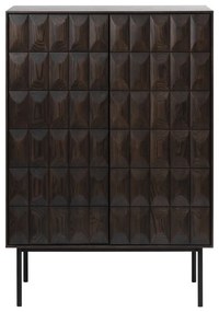 Tmavě hnědá skříňka 90x130 cm Latina – Unique Furniture