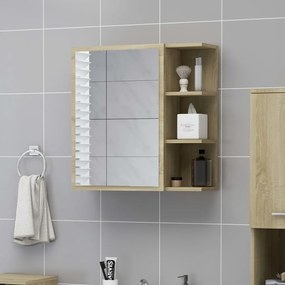Koupelnová skříňka zrcadlo dub sonoma 62,5x20,5x64 cm