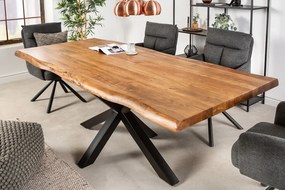 Luxusní jídelní stůl z masivu Mammut Akácie 220cm 60mm