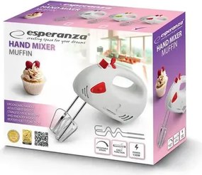 Esperanza Muffin EKM007R / Ruční mixér / 125W  / 7 rychlostí