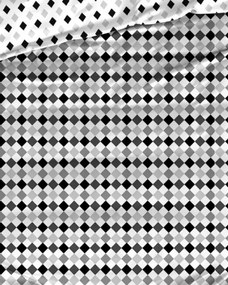Tip T. Bavlněné povlečení Geometricky tvar-kosočtverce 140x200cm/70x90cm bilé