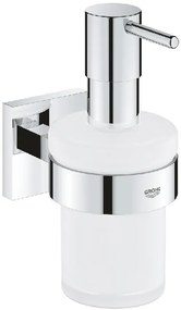 Grohe QuickFix Start Cube - Dávkovač mýdla s držákem, sklo/chrom 41098000