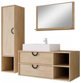 Koupelnový nábytek Gewiro, Barva: dub cremona, Sifon k umyvadlu: ano, Umyvadlo: ano, Baterie: ne