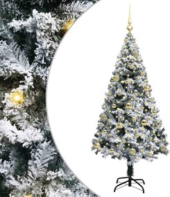 Umělý vánoční stromeček Bílá 150 cm PVC, ocel a plast 3396953