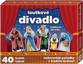 EFKO Loutkové divadlo / 40 loutek / 7 pohádek / od 3 let