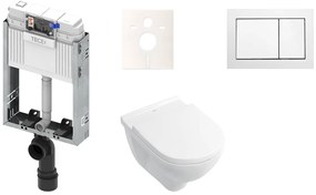 Cenově zvýhodněný závěsný WC set TECE k zazdění + WC Villeroy & Boch O.novo KMPLONOVO