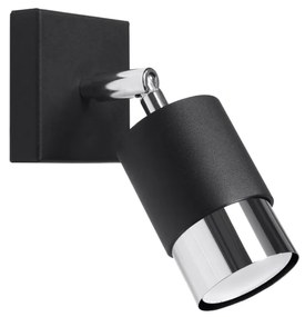 Sollux Lighting Nástěnné svítidlo NERO černá/chrom