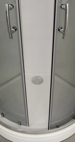 ARTTEC BRILIANT 90 x 90 cm - Sprchový box model 1 šedé sklo