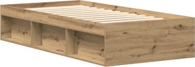 Rám postele bez matrace Řemeslnický dub Dřevěné konstrukce 3328821