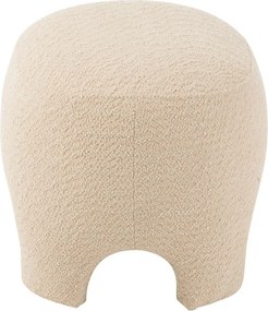 Přírodně krémový puf Ally Knitted - 55*41*37cm