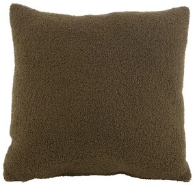 Tmavě zelený polštář Teddy Bouclé Green - 45*45 cm