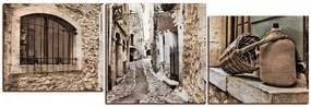 Obraz na plátně - Stará středomořská ulice - panoráma 5151FE (150x50 cm)