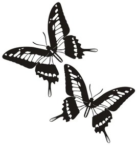 Samolepka na zeď Motýlí páreček, nálepka na stěnu (13283)