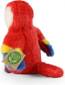 Rappa Plyšový papoušek Ara 16 cm červená / ECO-FRIENDLY / od 0 let