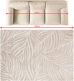 Koberec Velora béžový 160x230 cm