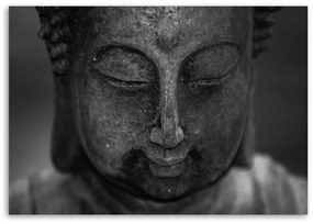 Obraz na plátně Hlava meditujícího Buddhy - 60x40 cm