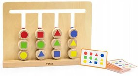 Dřevěná hra - barvy a tvary