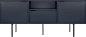 Tmavě modrý TV stolek 180x79x50 cm Bau – noo.ma
