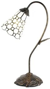 Stolní lampa Tiffany DOTTY WHITE Clayre &amp; Eef 5LL-6248