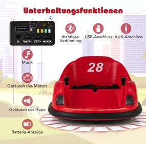 Costway Bumper Car pro děti Elektrický Bumper Car s blikajícími LED světly