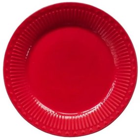 Porcelánový dezertní talíř v pastelově červené barvě 19 cm (ISABELLE ROSE)