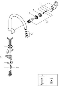 GROHE 31368000 - Dřezová baterie BAULOOP 332 mm lesklý chrom