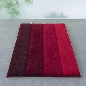 Spirella FOUR koupelnová předložka 55 x 65 cm červená / polyester / pr
