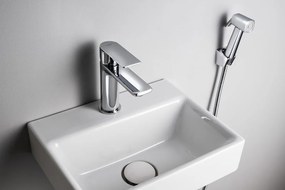 Aqualine Aqualine, Umyvadlová stojánková baterie s bidetovou sprškou, chrom, SK401
