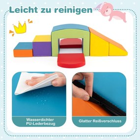 Costway 6 ks. Foam building blocks, soft building blocks s tunnel, stairs