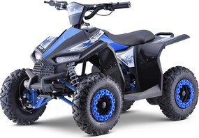 Ramiz Čtyřkolka na baterie E-STAR modrá 35 km/h + motor 1000W + nafukovací kola + nastavení sedadla