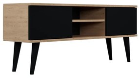 TV stolek TORONTO 120 cm dub artisan/černý