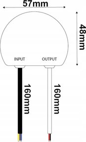 BERGE LED zdroj do boxu - 24V - 10W - 0,42A - IP67