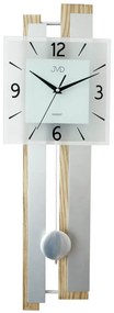 JVD Kyvadlové dřevěné netikající tiché nástěnné hodiny JVD NS19033