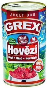 Jeseničan s.r.o. GREX konz. pes hovězí 1280g