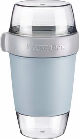 Westmark Třídílná dóza na jídlo, 1150 ml, modrá, L