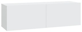 6dílný set TV skříněk bílý kompozitní dřevo - Default Title