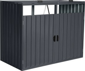 Přístřešek na 2 popelnice BestBerg BBTS-MK2  / 1,3 m² / 160 × 80 × 122 cm / antracit